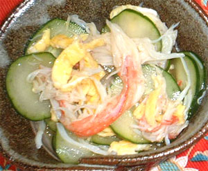 焼津屋料理レシピ 蟹の酢の物